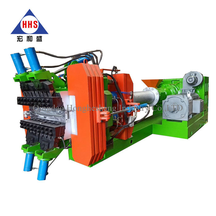 Hydraulic Silicone Pin Type Rubber Extruder Machine Vacuum Rubber Hose ...