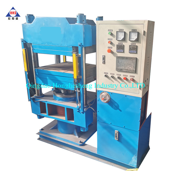 PLC Control Hydraulic Rubber Products Vulcanizing Press/Manual Push ...
