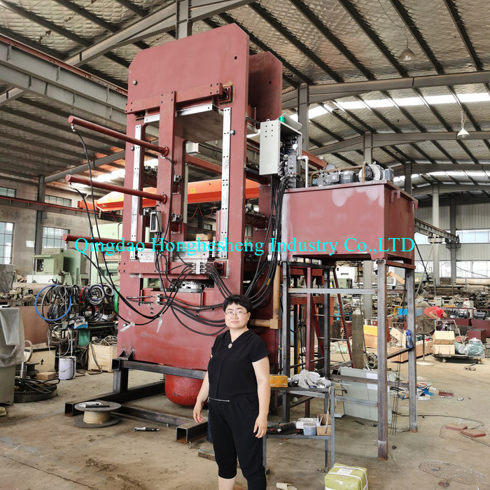 250mm Stroke 350*350mm Solid Tire Making Machine Rubber Vulcanizing ...